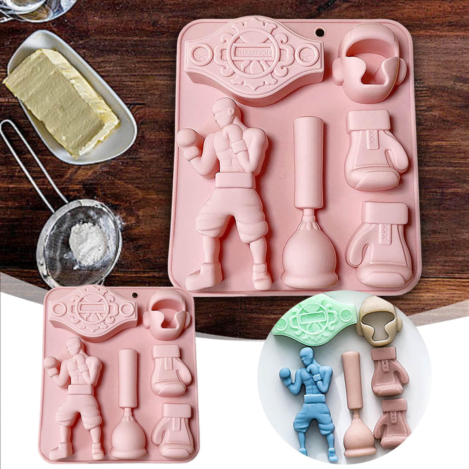 EcoVerve Theme Silicone Fondant Sports Game Exercise Moulds For DIY ...