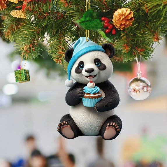 EcoVerve This Adorable 2D Cartoon Panda Acrylic Pendant Design Is ...