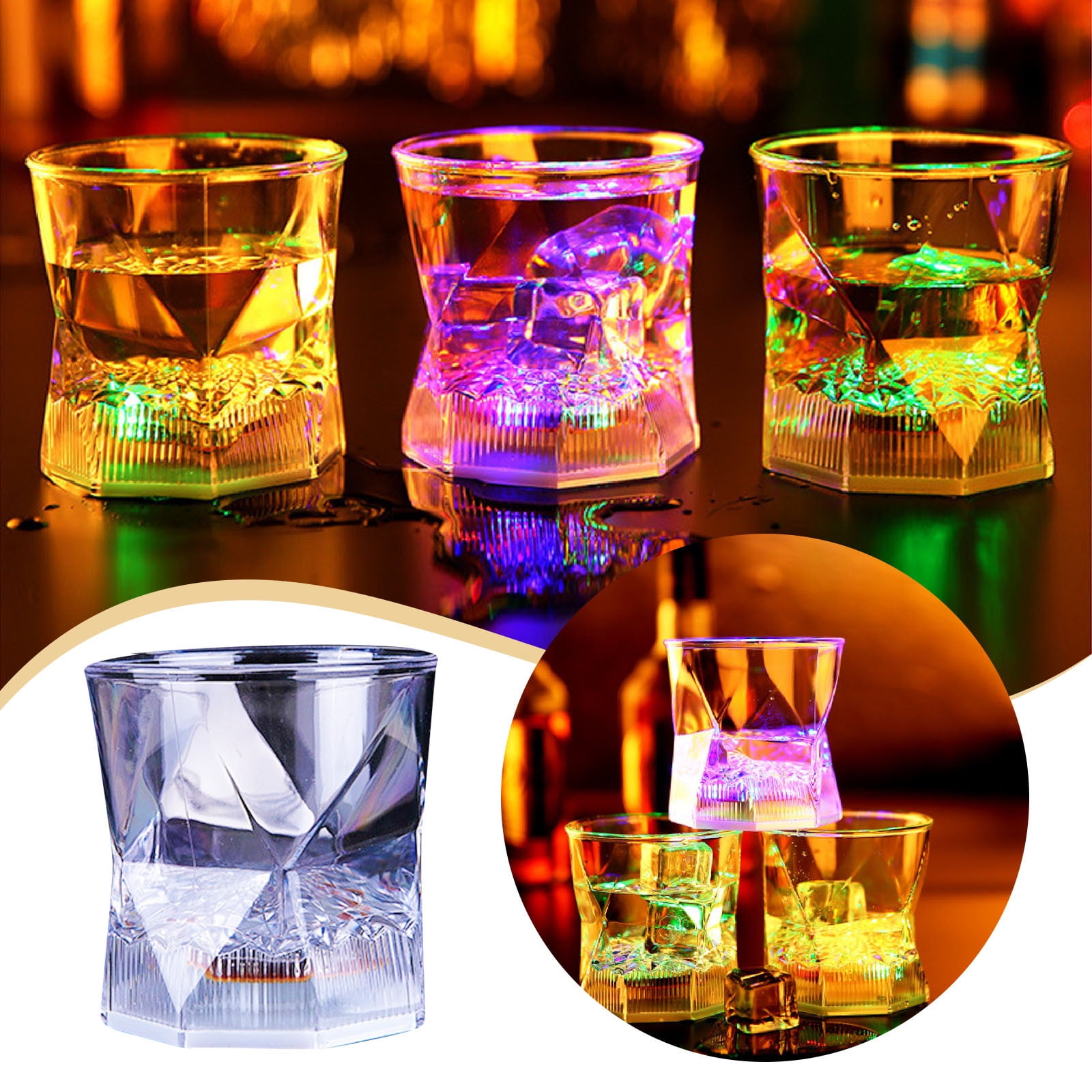 EcoVerve Tumbler Water Induction LED Shine Multicolor Liquid Activated ...