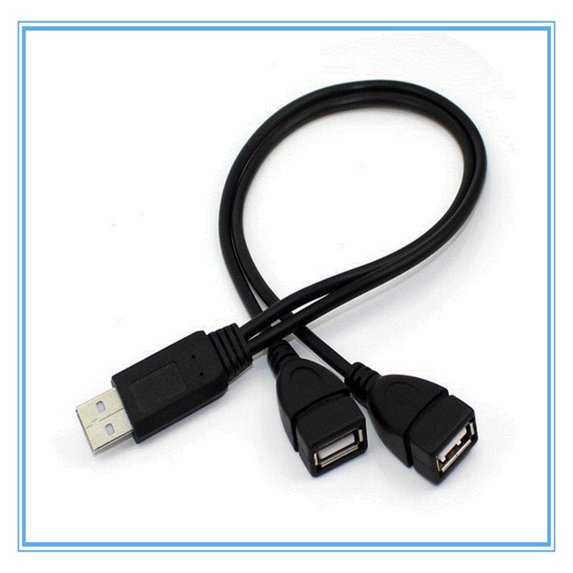 EcoVerve USB One 2in1 Male Two Female Data Two In One Double Head ...