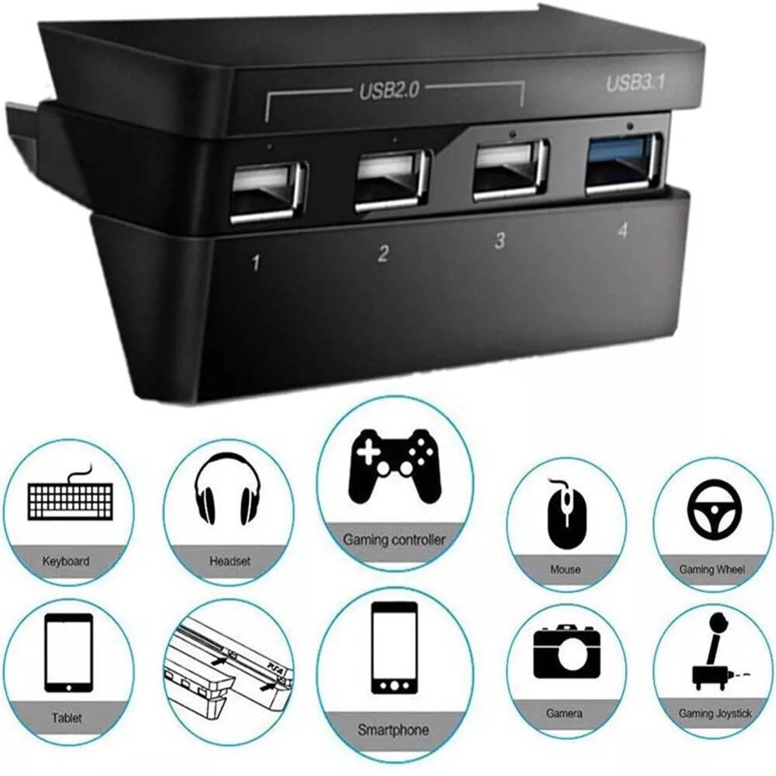 EcoVerve Universal USB Hub Compatible With Both USB 2.0 & 3.0 Devices ...