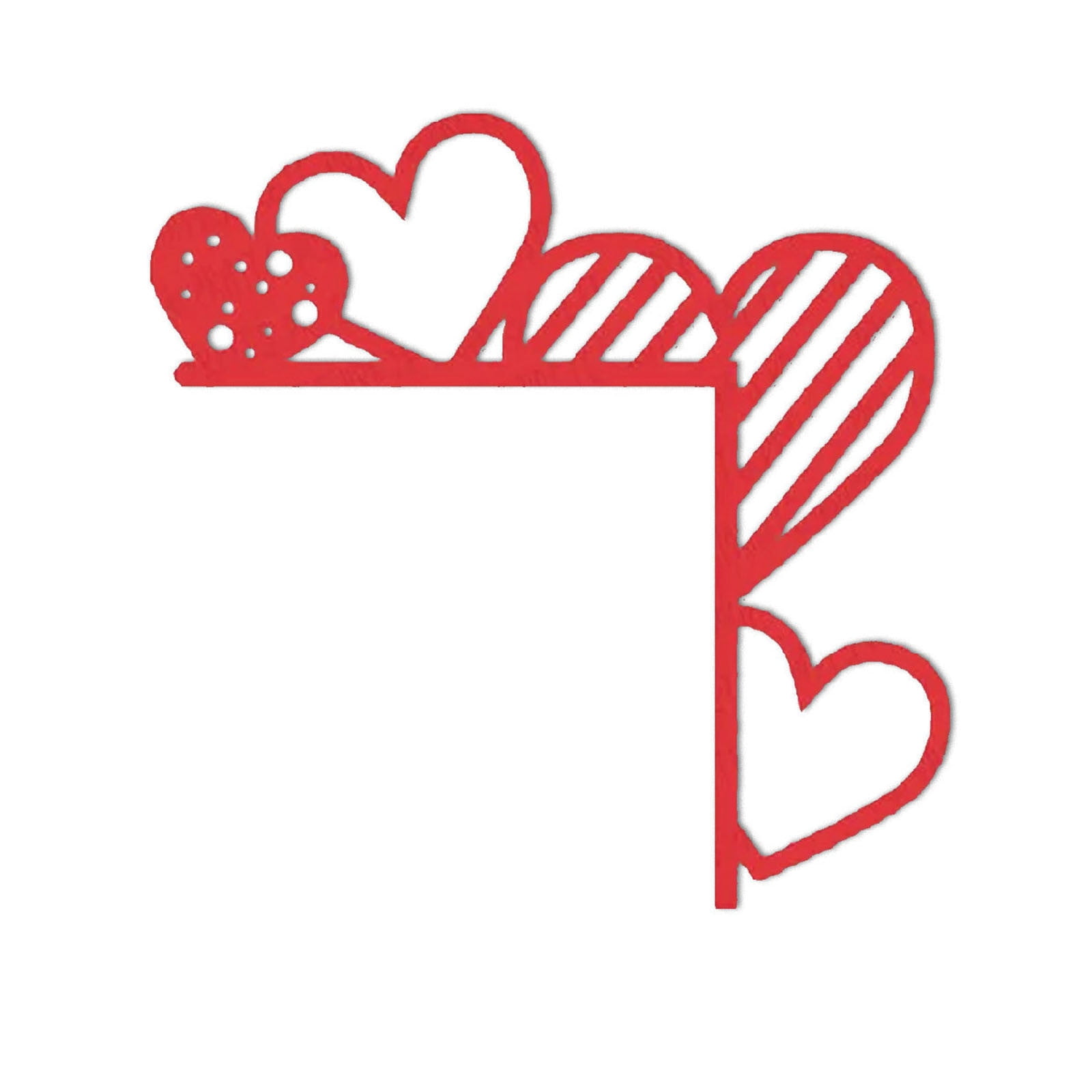 EcoVerve Valentine's Day Door Corner Decoration Wooden Crafts Door Top ...