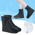EcoVerve Water Proof Shoes Boot Cover Zipper Rain Shoe Covers High Top ...