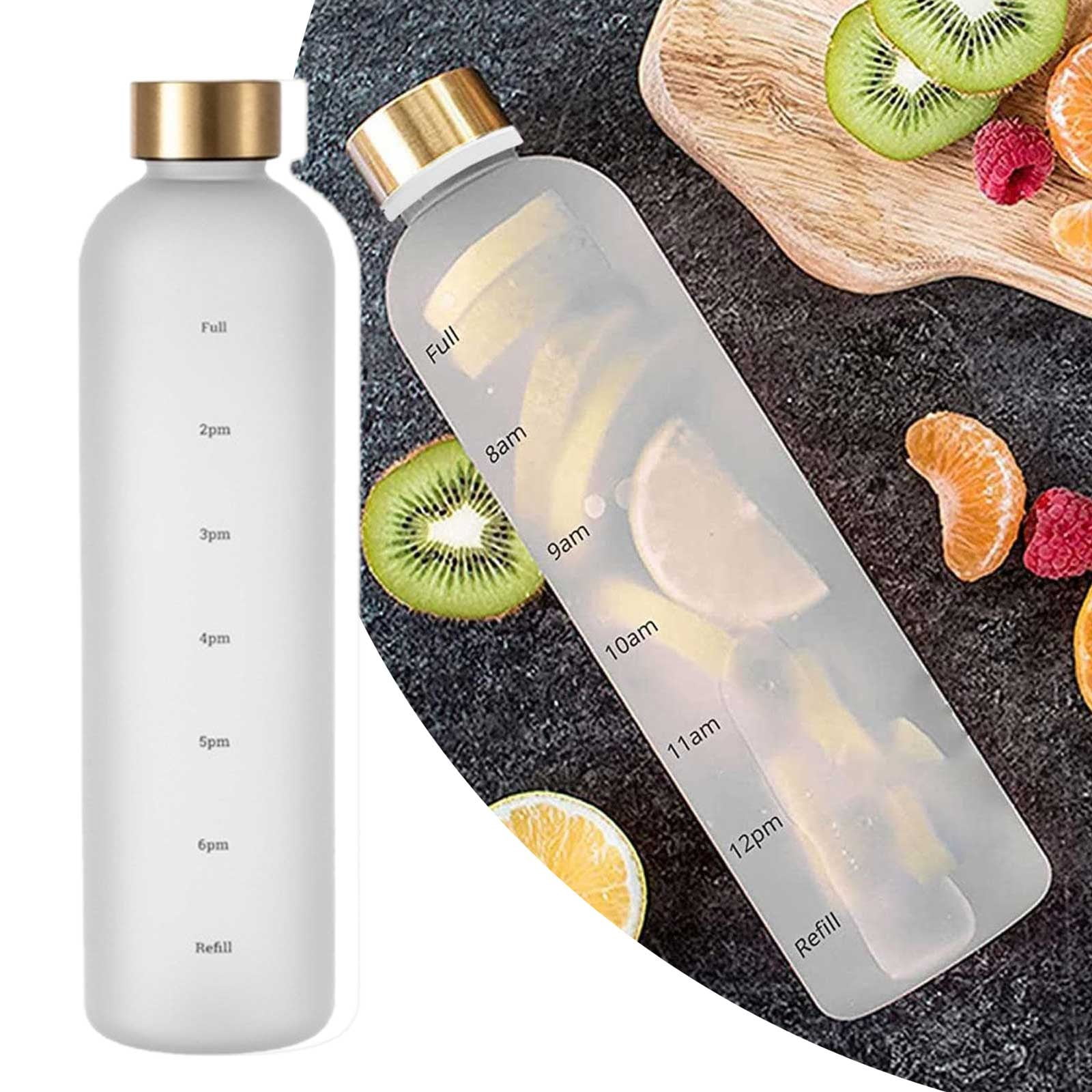 EcoVerve White Water Bottles Reusable Motivational Water Bottle PC ...
