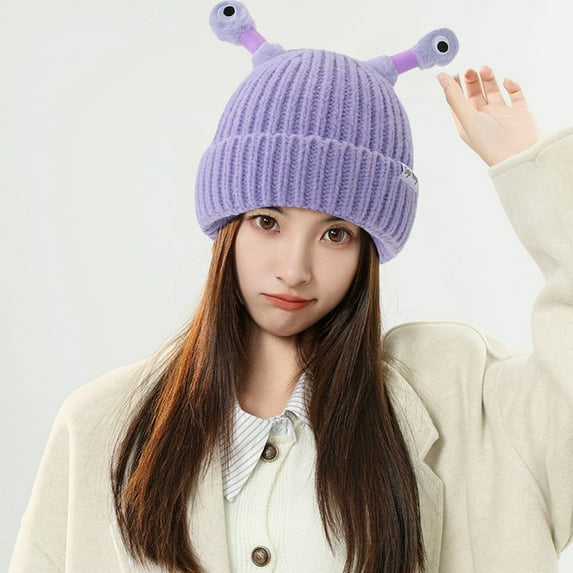 EcoVerve Winter Cute Glowing Knit Hat Winter Warm Hat Cute Hat With ...