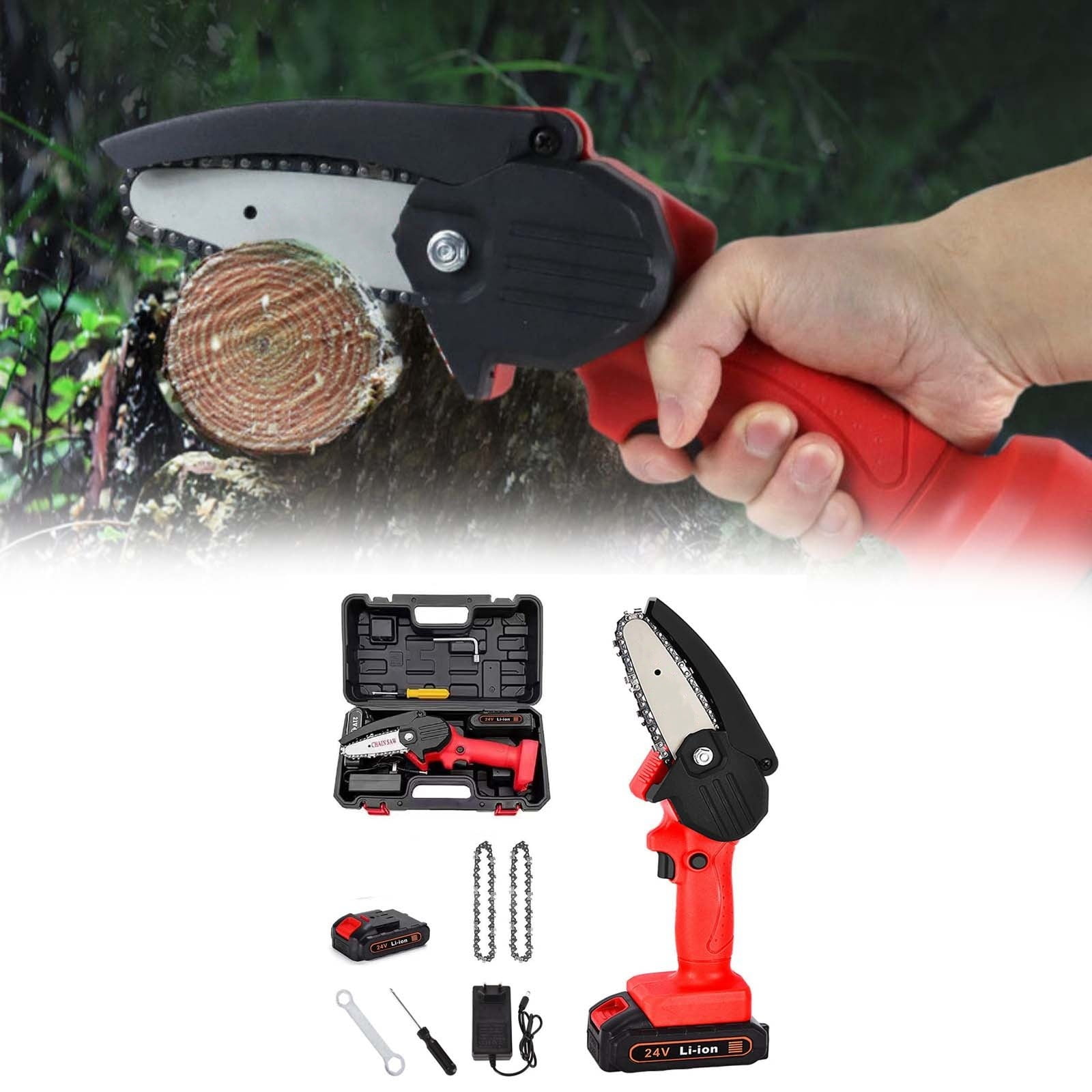 EcoVerve Wood Mini Upgraded Woodranger Mini Chain Saw Cordless With 1 ...