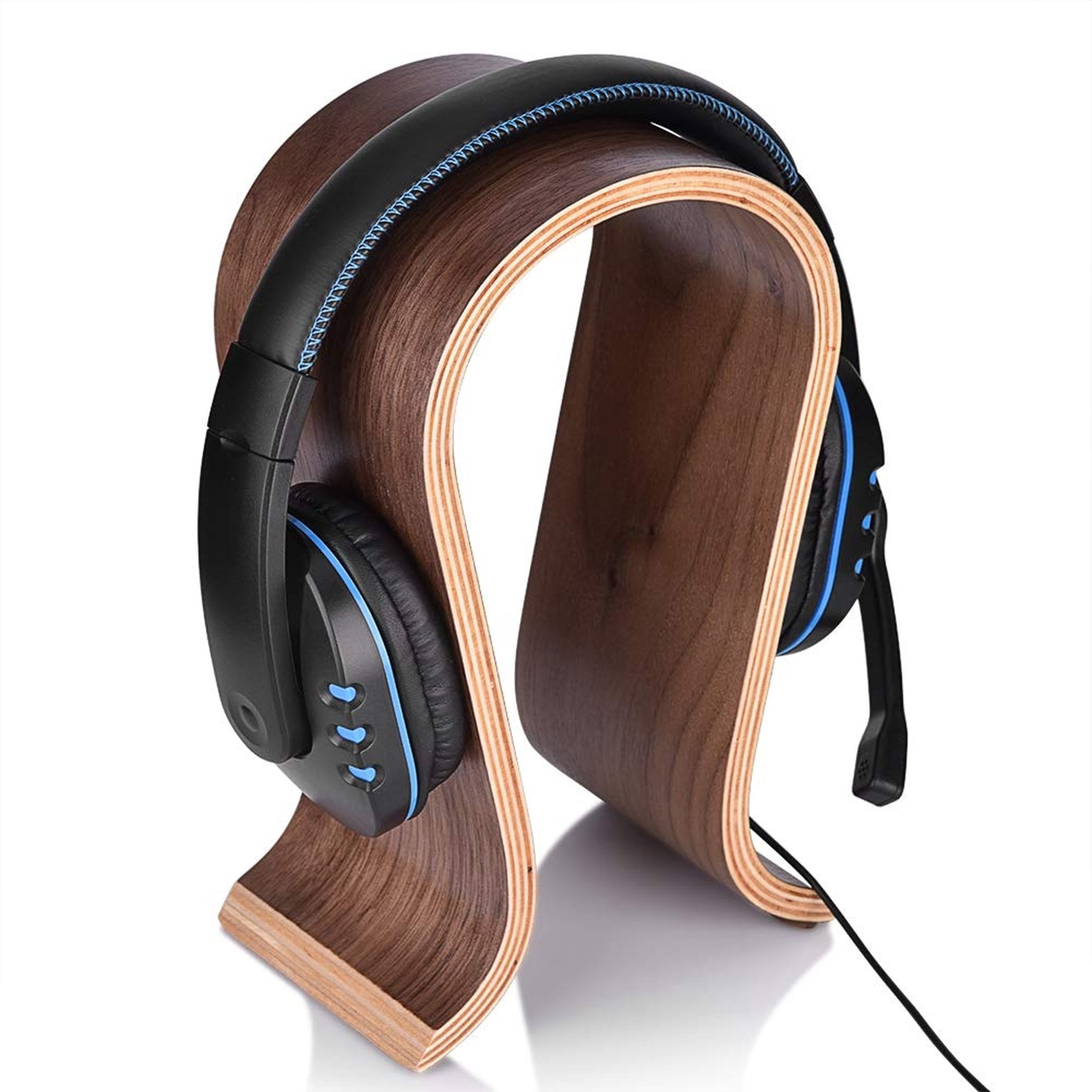 EcoWood U-Shape Headset Stand for All On-Ear Headphones Display ...