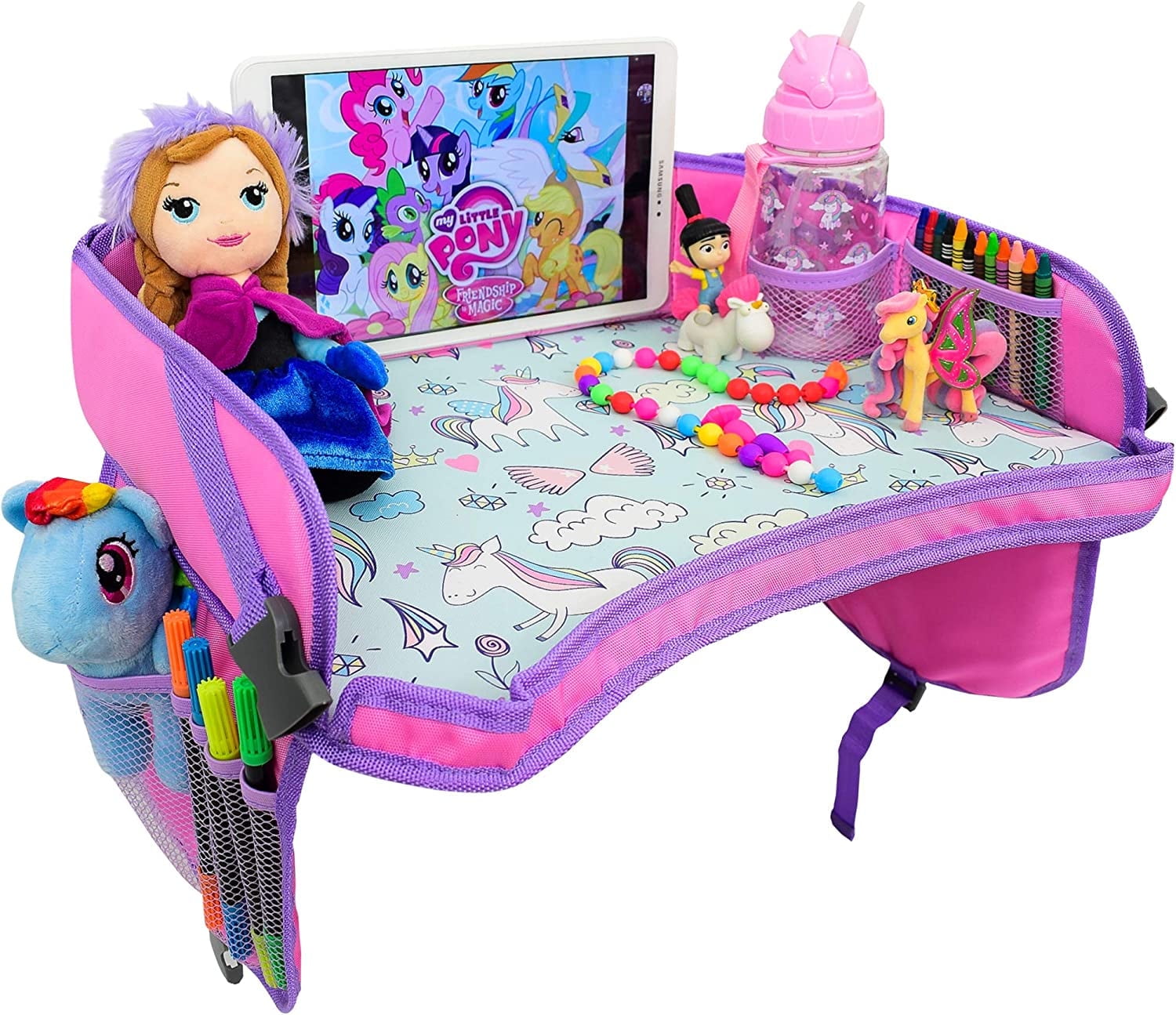 EcoZen Lifestyle White Board Dry Erase Kids Travel Tray Activity Table ...