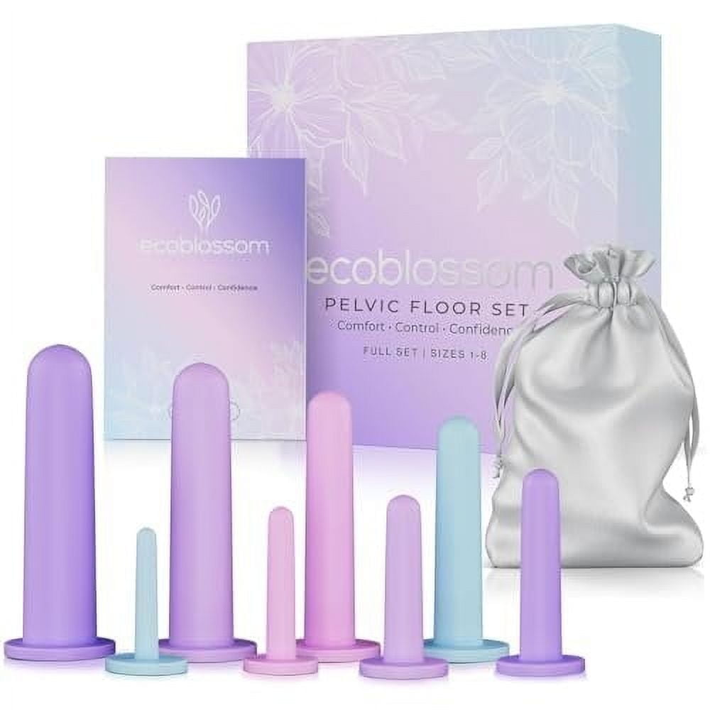 Ecoblossom Silicone Dilator Set - The Most Comfortable Dilators for Women with Pain - Pelvic ...