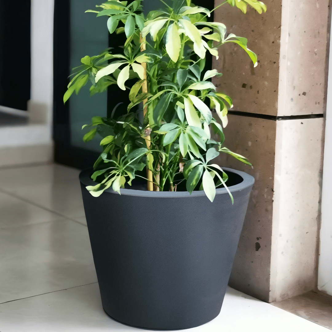 Ecobo 11.4" Tall Planter | Eco-Friendly, Durable, Lightweight | Indoor/Outdoor Use, All-Weather ...