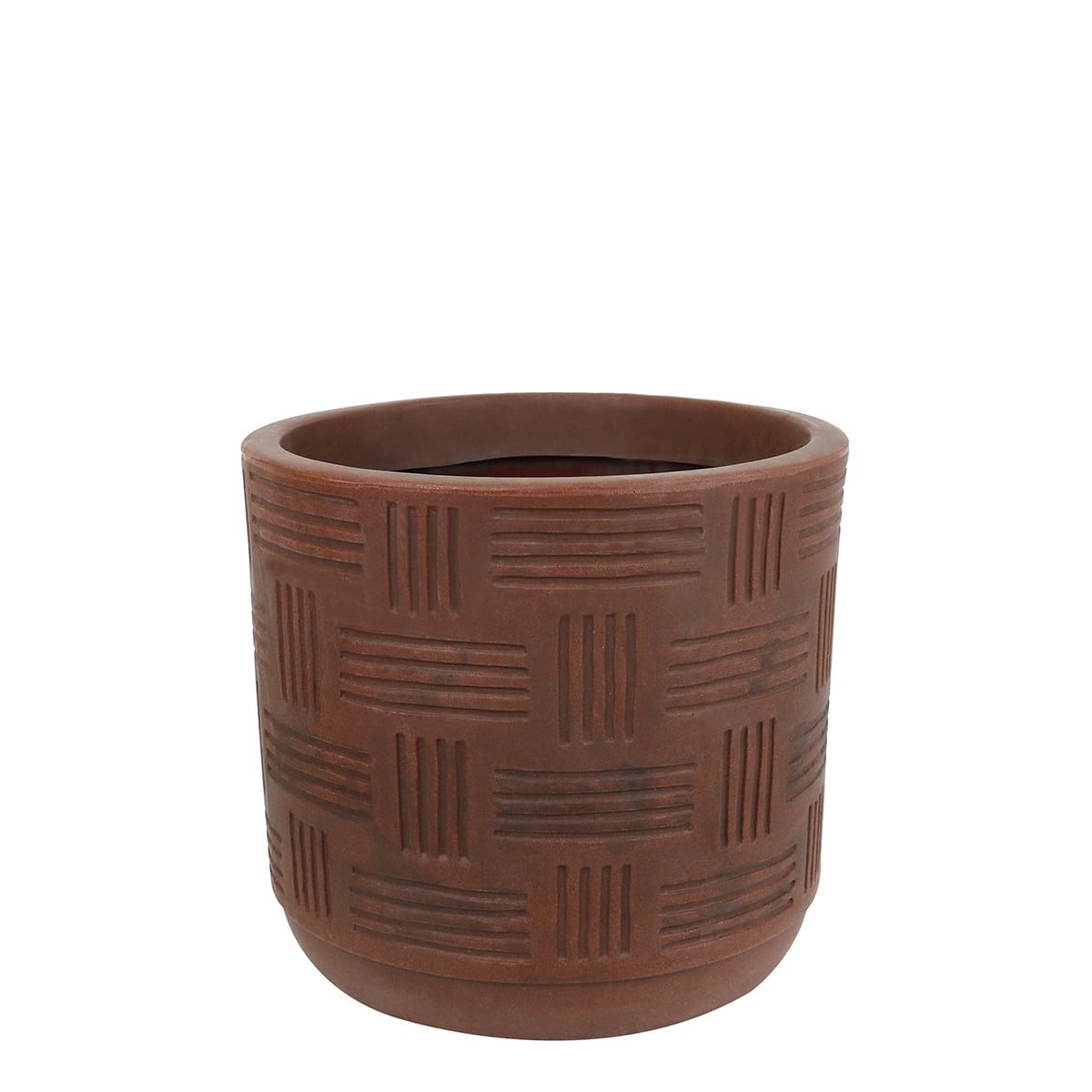 Ecobo 13.8" High Eco-Friendly Round Resin Pot Planter | Durable ...