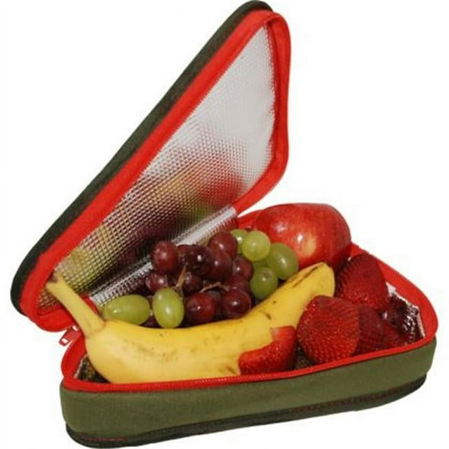 Ecocozie E1T03G02 Reusable Triangle Food Container - Military Green ...
