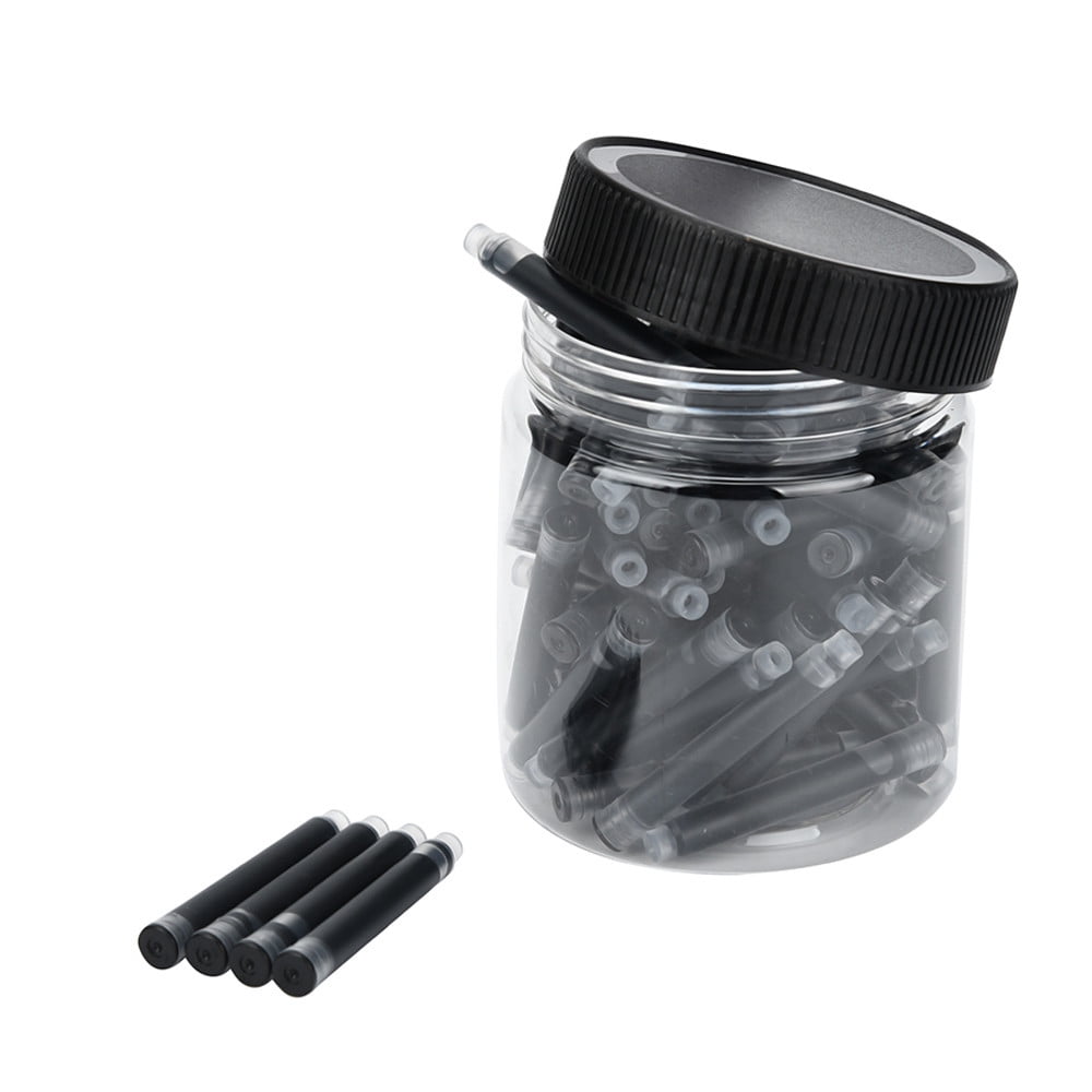Ecohintz 80-Cartridge Fountain Pen Ink Refill Set - Intense Black ...