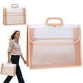 Ecohintz Portable Plastic Expanding File Folder - Transparent Envelope ...