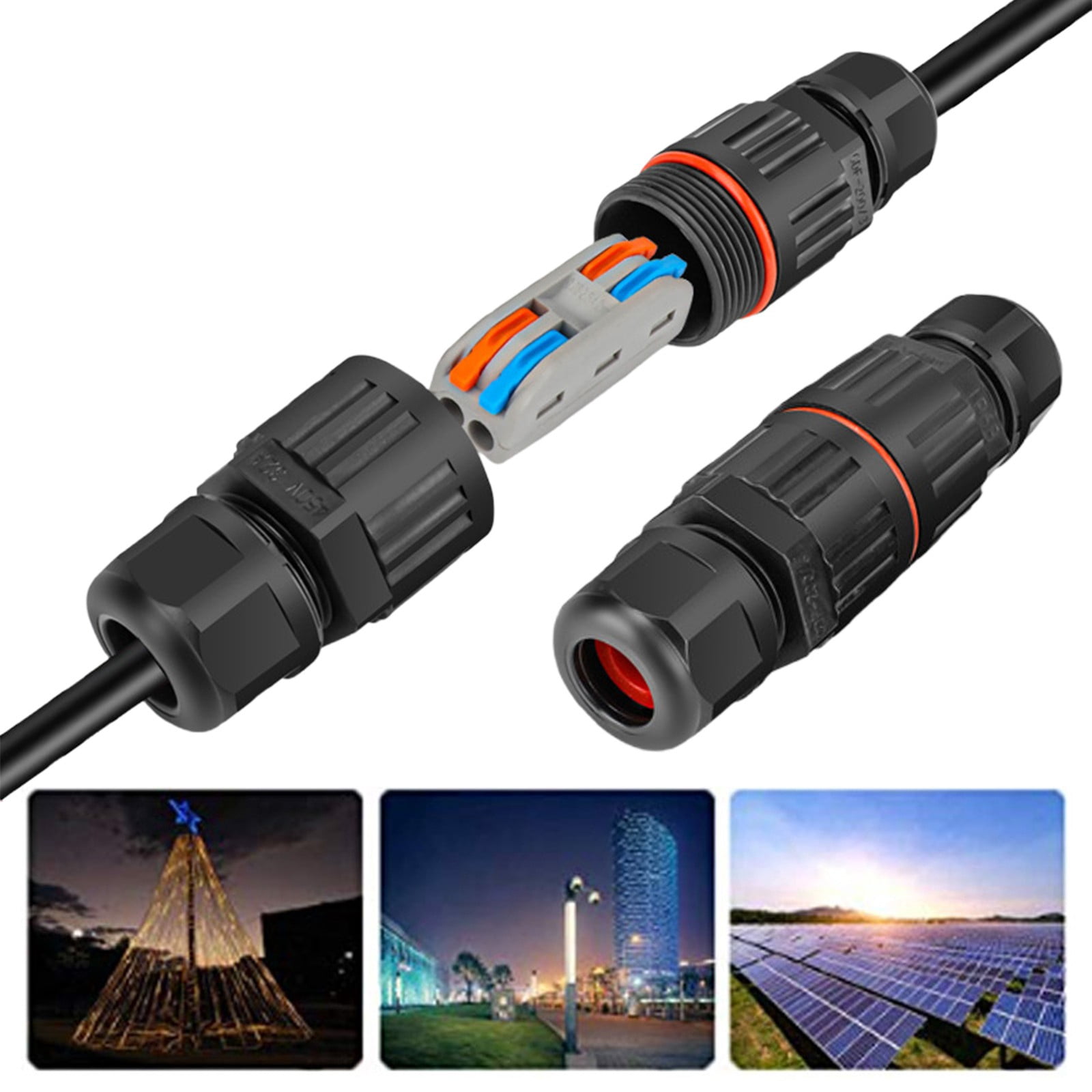 Ecohintz Waterproof Outdoor Wire Connector - Cable Joiner with ...