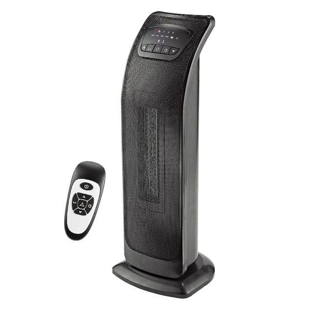 Ecohouzng 23 in. Oscillating Tower Ceramic Heater with Remote, Black ...
