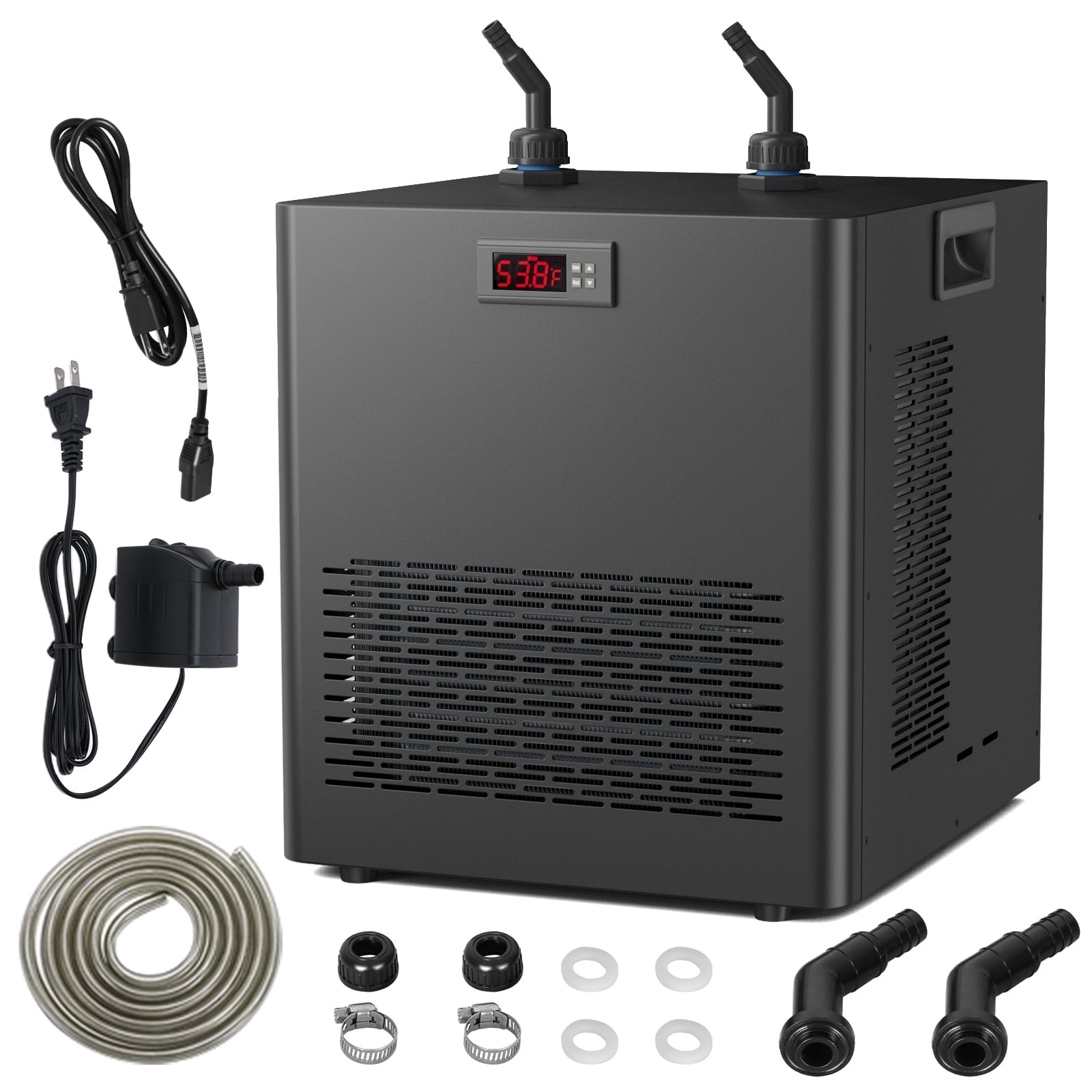 Ecojoy 1/2 HP Aquarium Chiller, 132 Gallon Ice Bath Water Chiller for ...