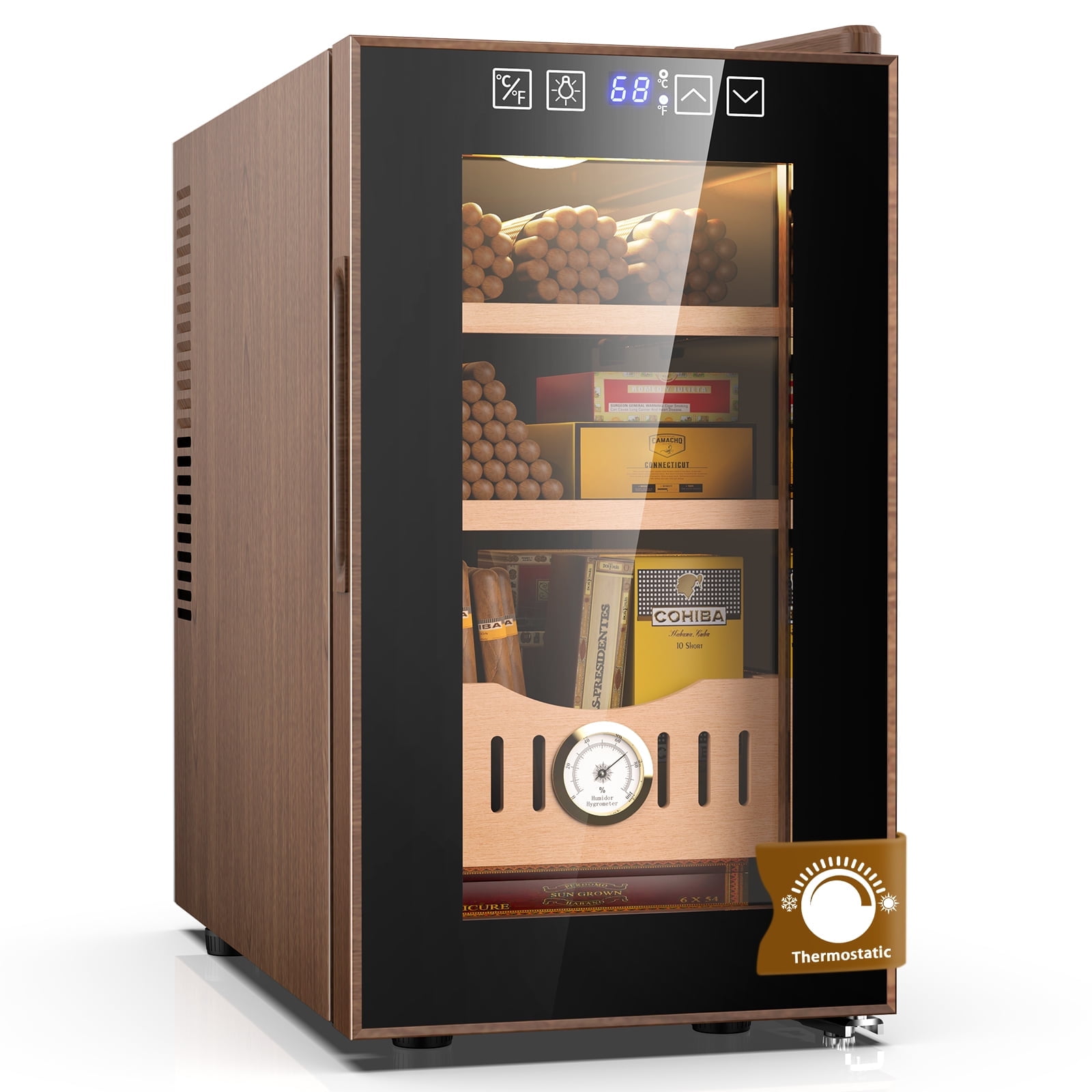 Ecojoy 26L Electric Cigar Humidor, 200 Cigars, Cooling & Humidity ...