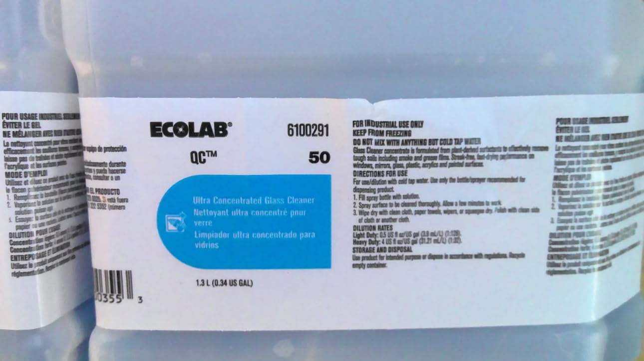Ecolab Glass Cleaner Qc 52 1.3l - 61166841 - Walmart.com