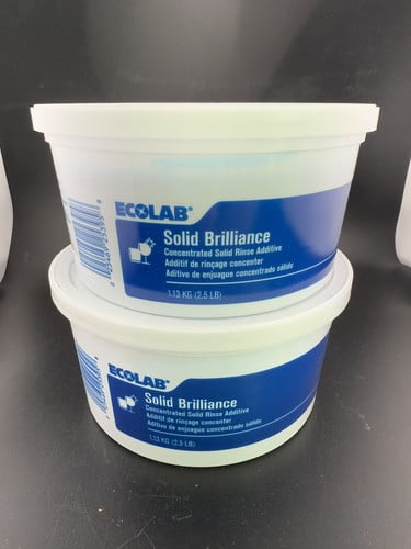 Ecolab 6125395 Solid Brilliance Concentrated Rinse Additive, 2.5 lb ...