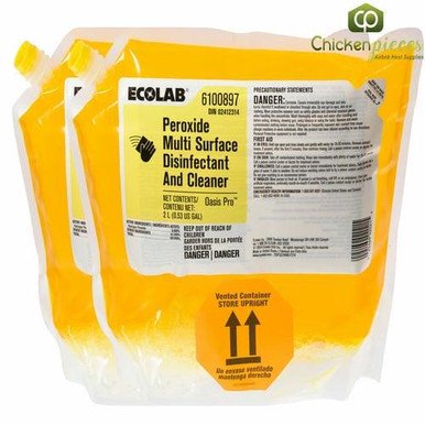 Ecolab Cleaner Disinfectant Peroxide Multi Surface 2 L/4.18 LBS (2/Case ...