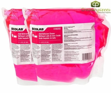 Ecolab Cleaner Liquid Bathroom Acid 2L/4.18 LBS (2/Case) - Walmart.com