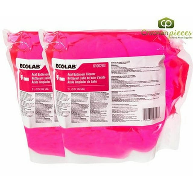 Ecolab Cleaner Liquid Bathroom Acid 2L/4.18 LBS (2/Case) - Walmart.com