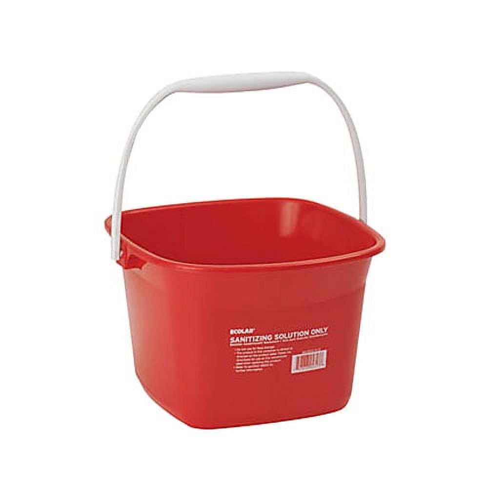 Ecolab Food Safety Ecolab - 60503-12-31 - 6 qt Red Sanitizer Bucket ...