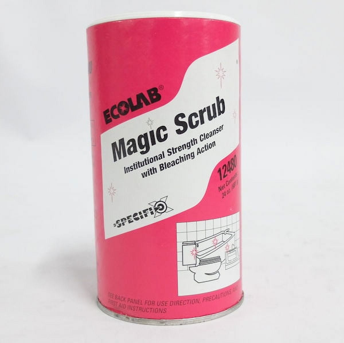 Ecolab Magic Scrub Powder Cleaner 24 oz - Case of 16 - Walmart.com