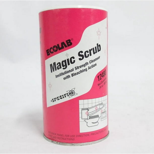 Ecolab Magic Scrub Powder Cleaner 24 oz - Case of 16 - Walmart.com