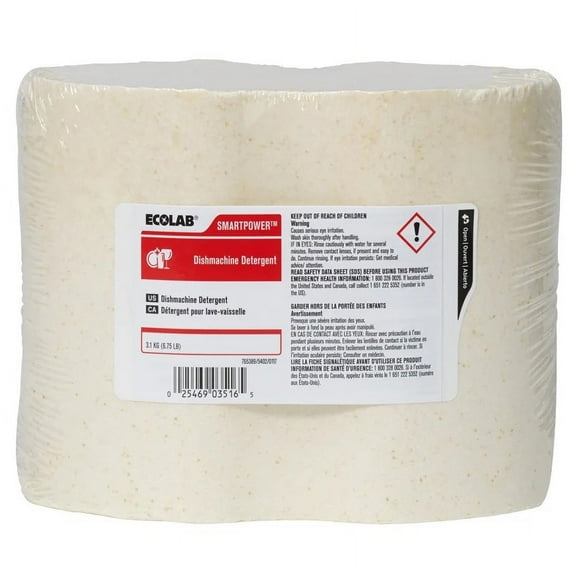 Ecolab SMARTPOWER Powerful Dishwasher Detergent, Non-Corrosive ...