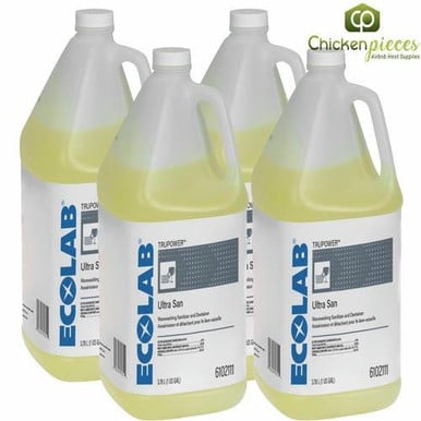 Ecolab Sanitizer Machine Ultra San 3.78L/1 Gallon (4/Case) - Walmart.com