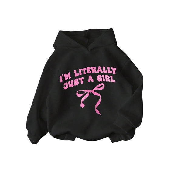 Ecolala Girls Long Sleeve Hooded Sweatshirt Thick Graphic Hoodie ...