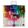 Ecoline Brush Marker Set, 10-Colors - Walmart.com