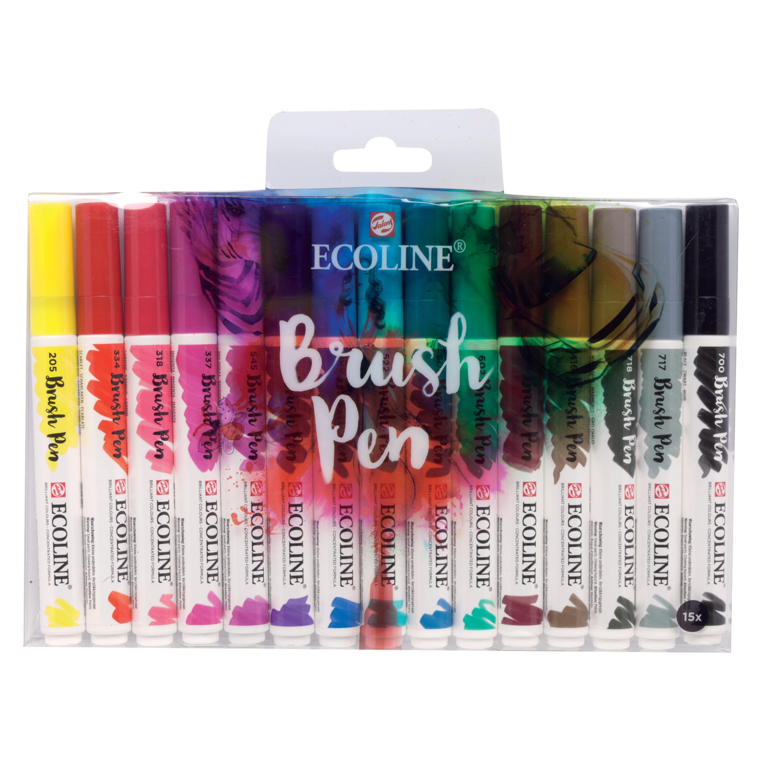 Ecoline Brush Marker Set, 15-Colors - Walmart.com