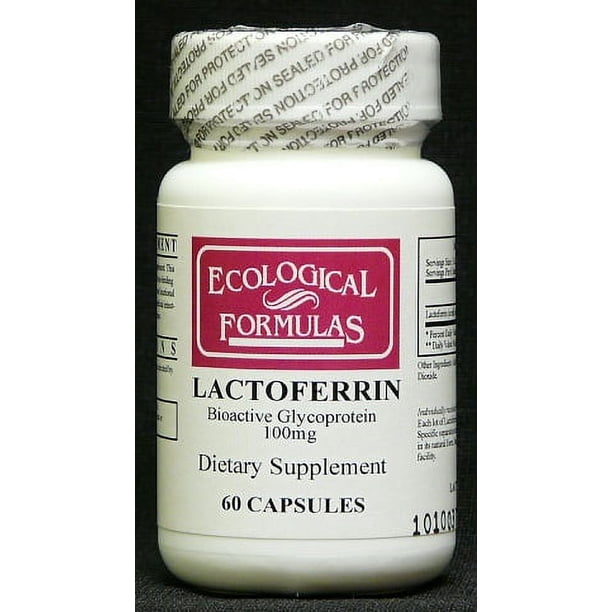 Ecological Formulas Lactoferrin 100 mg 60 Capsules - Walmart Business ...