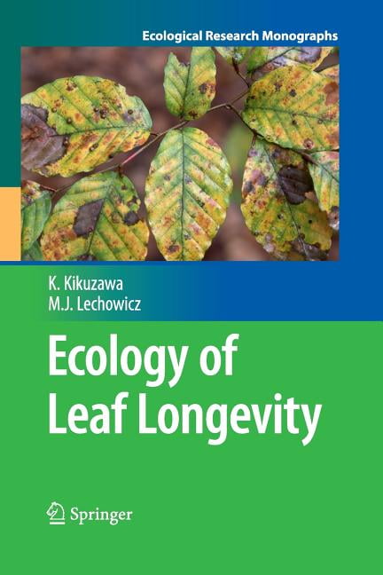 Ecological Research Monographs Ecology of Leaf Longevity, (Paperback ...