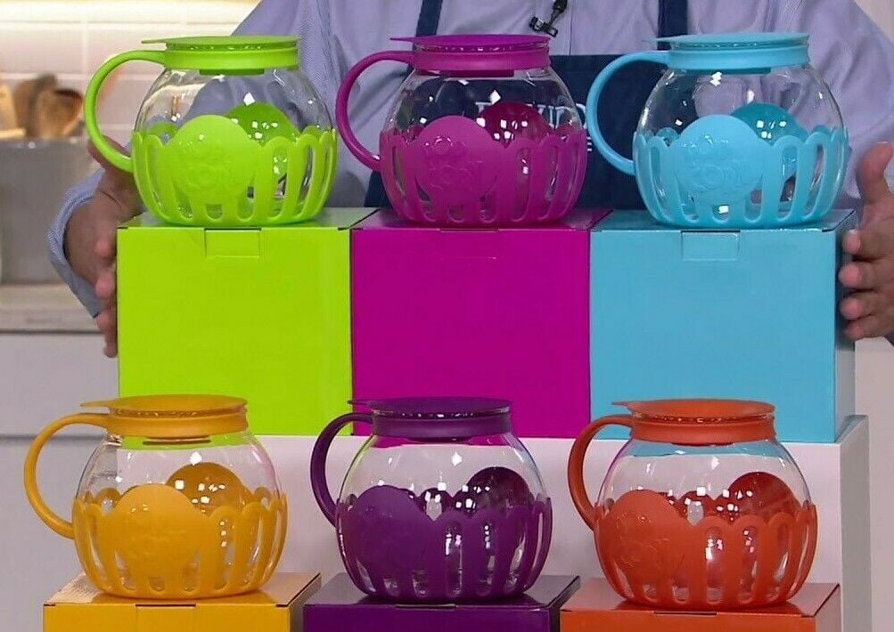 Ecolution Micro-Pop 3 Qt Microwave Popcorn Popper Glass - Color May ...