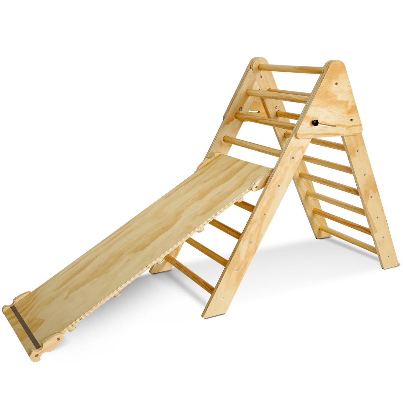 Ecomex 3 in 1 Pikler Triangle Set, Indoor Wood Montessori Climbing Toy ...