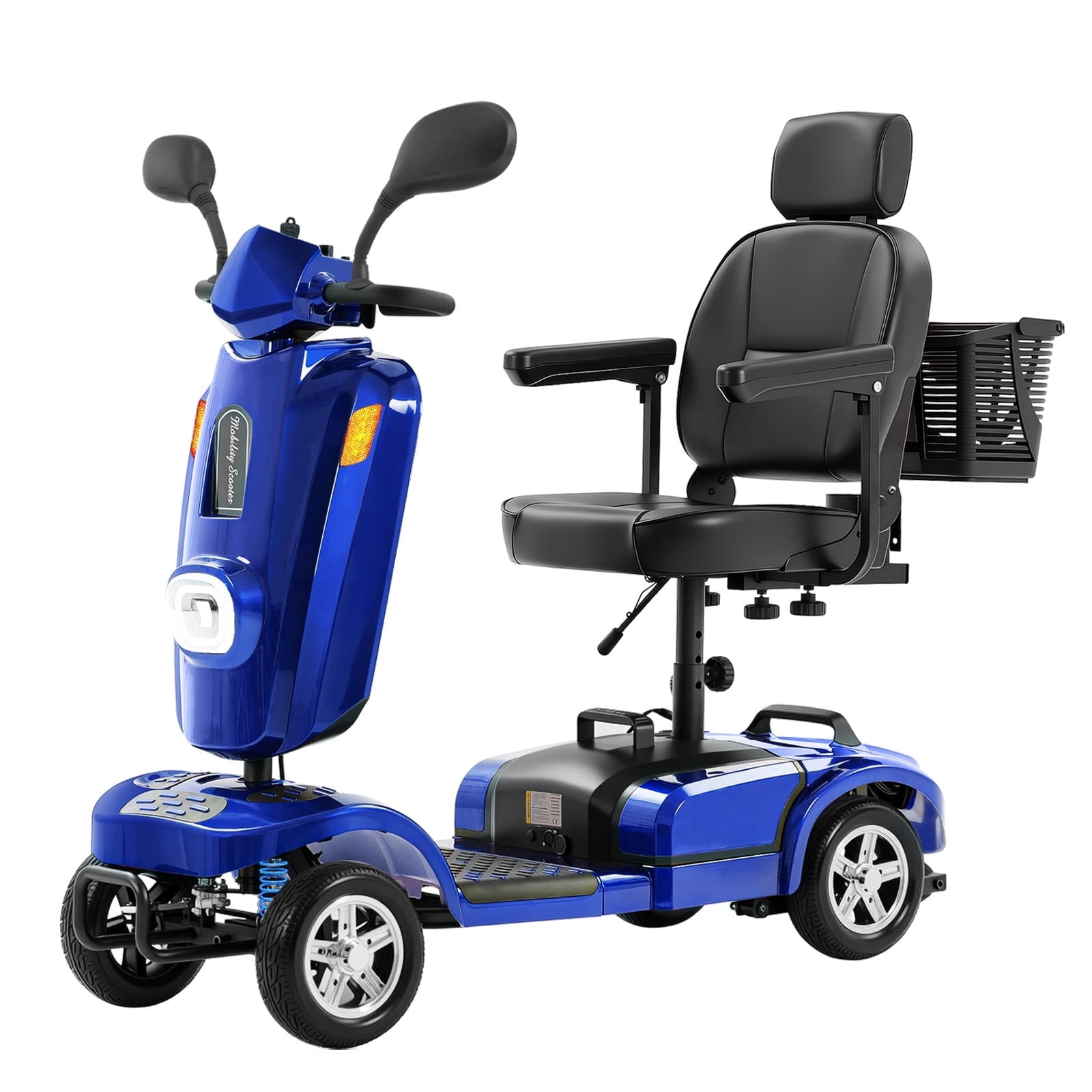 Ecomobi Heavy Duty 4 Wheel Mobility Scooters for Seniors & Adults ...