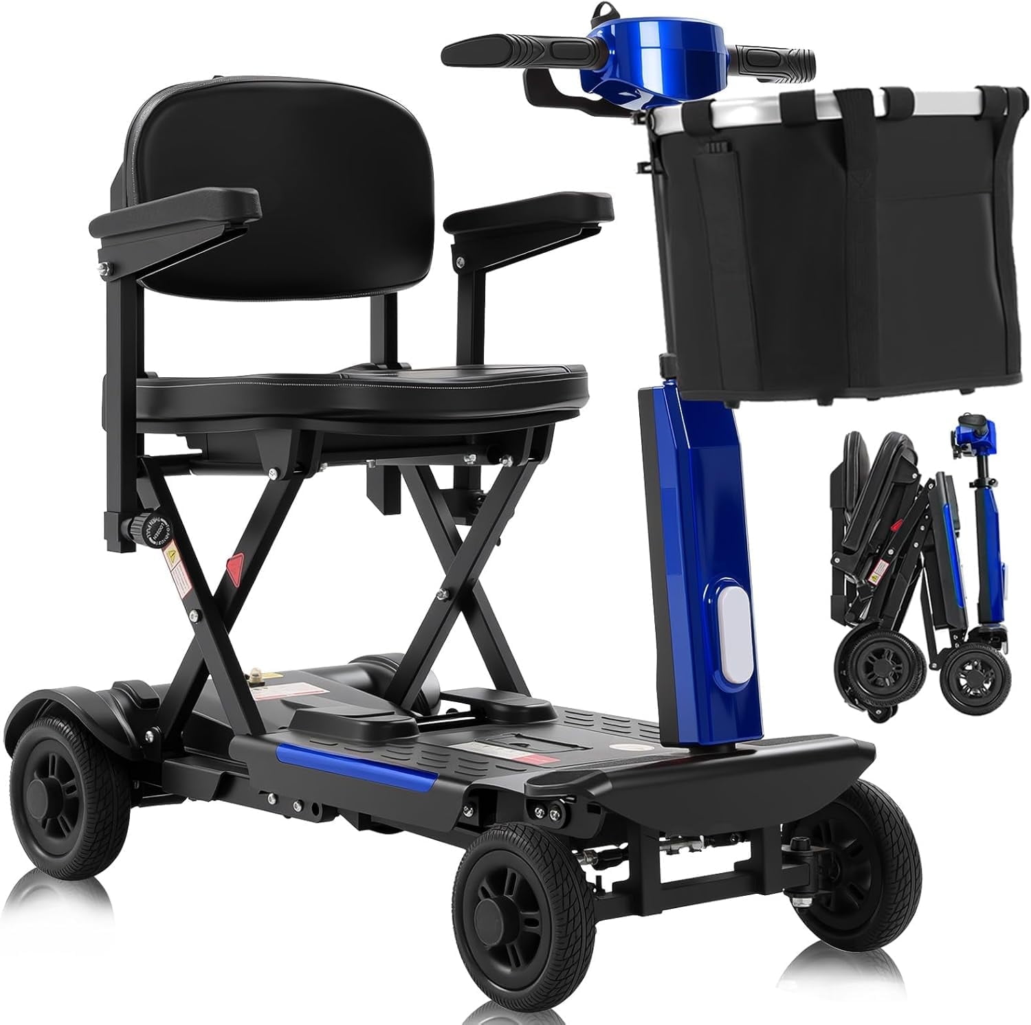Ecomobi Mobility Scooter, 4 Wheel Foldable Mobility Scooter for Adults ...