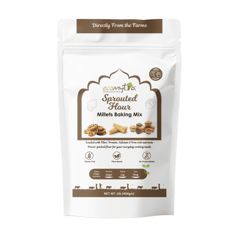 Ecomytra Sprouted Millets Baking Mix - Gluten Free Pancake & Bread ...