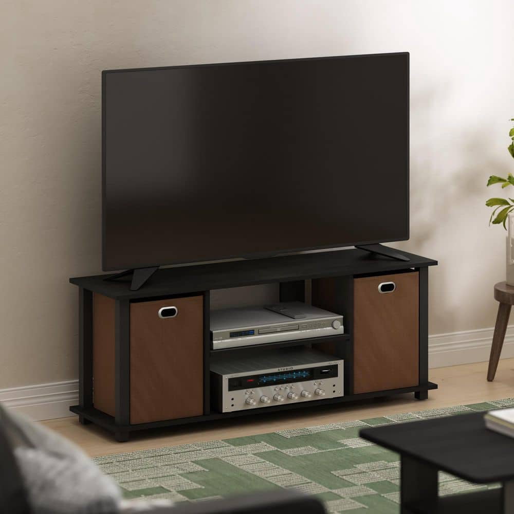 Econ 42 in. Americano Particle Board TV Stand with 2 Drawer Fits TVs Up ...