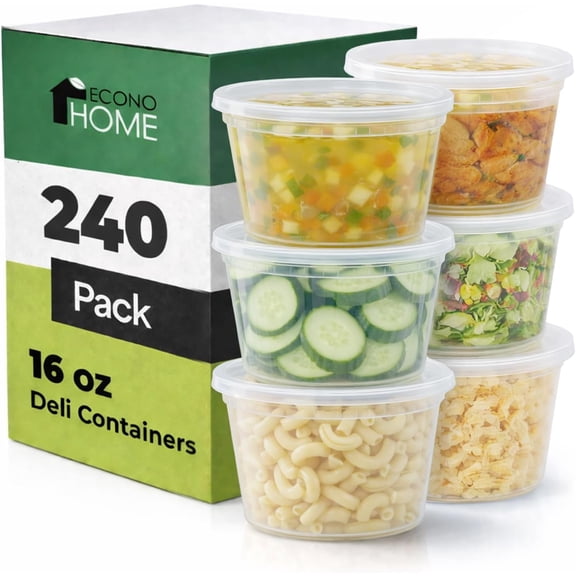 Clear Food Containers with Lids for Food Storage and Organization