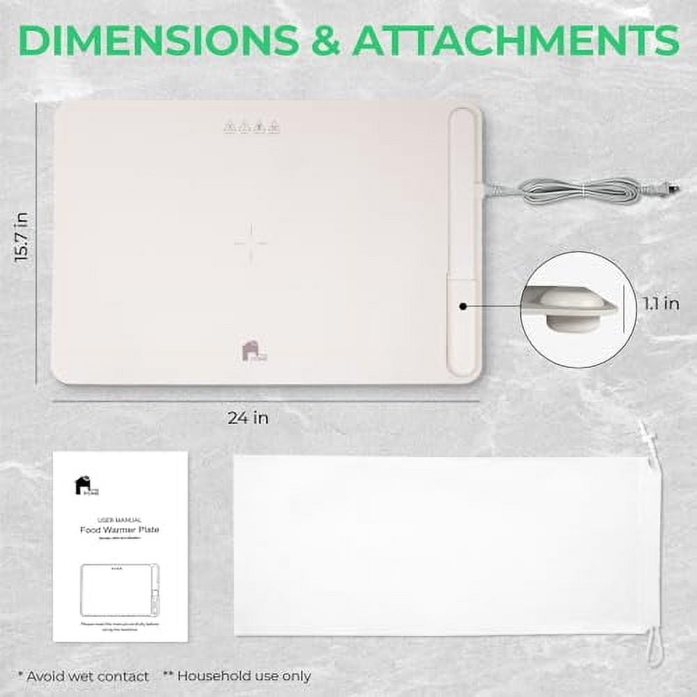 EconoHome Electric Warming Tray - Full Surface Electric Powered Food ...