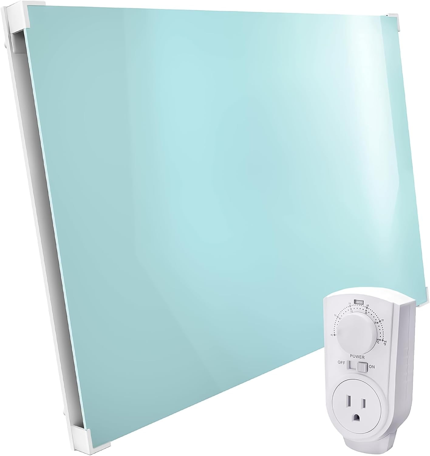 EconoHome Wall Mount Space Heater Panel with Thermostat - 600 Watt ...