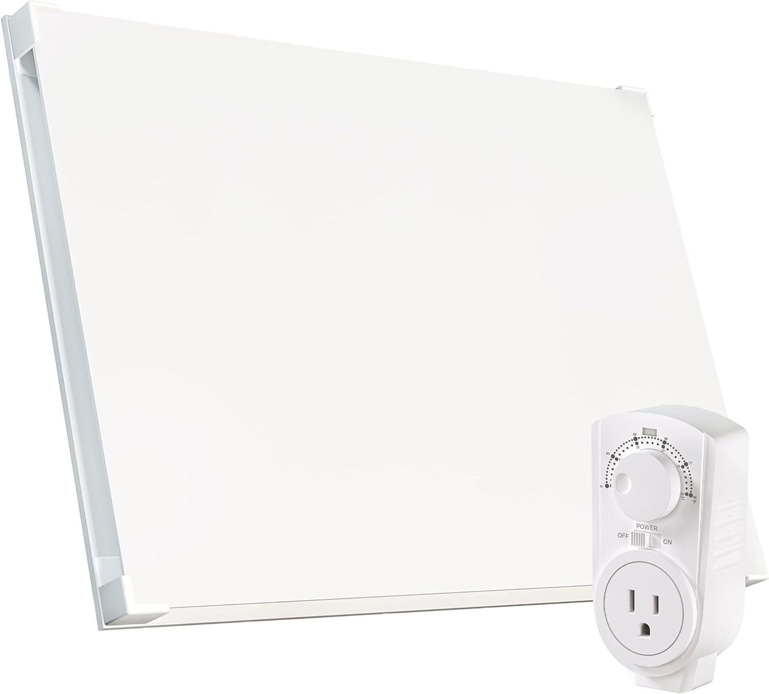 EconoHome Wall Mount Space Heater Panel with Thermostat - 600 Watt ...