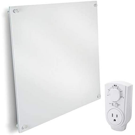 EconoHome Wall Mount Space Heater Panel - with Thermostat - 400 Watt ...