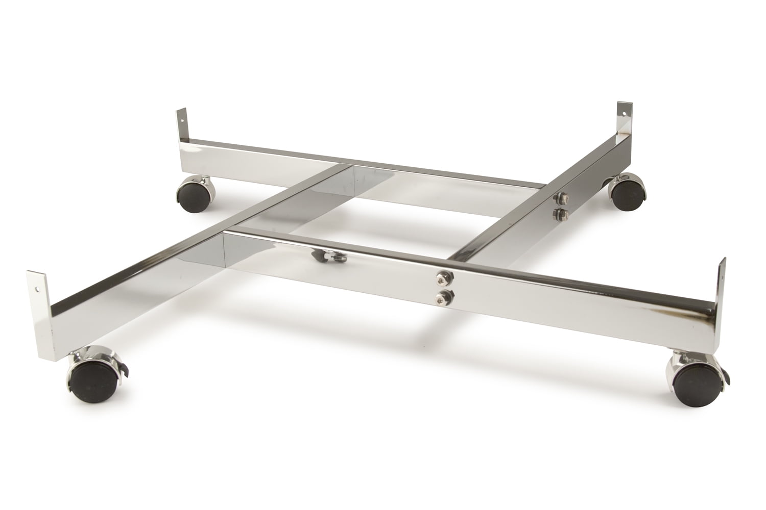 Econoco 4-Way Base with Casters for 2' Grid Panel display, Chrome ...