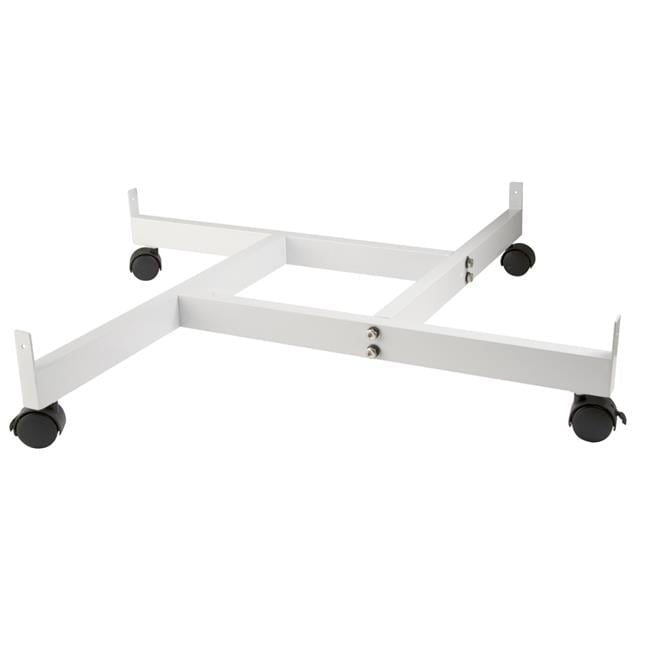 Econoco 4-Way Base with Casters for 2' Grid Panel display, White ...